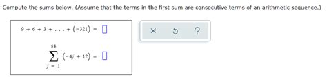 solved compute the sums below assume that the terms in the