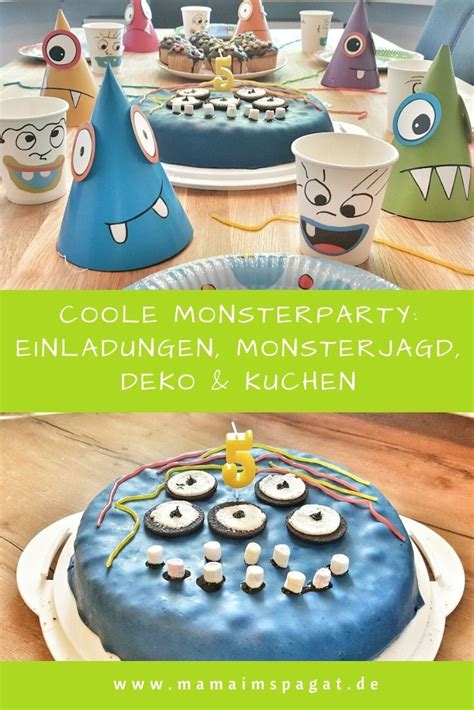 Monsterparty Als Motto Zum Kindergeburtstag I Mama Im Spagat Monster Party Baby Halloween