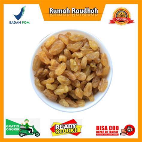 Jual Kismis Anggur Golden Raisin 250 Gram Kismis Asam Manis Kaya