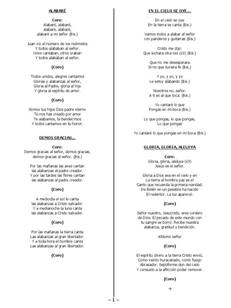 Cantos Pdf María Madre De Jesús Cristo Título