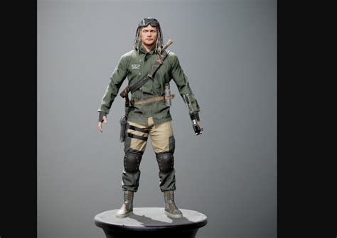 3d Game Character Realistic Human Model Ue5 Epic Modular Uv Map