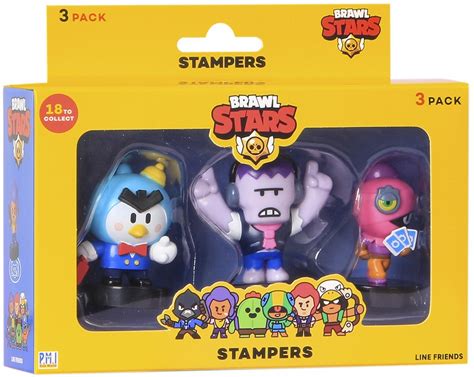 Комплект мини фигури P.M.I. Games: Brawl Stars - 3 Pack Stampers ...