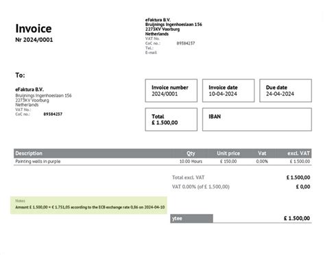 Issuing Invoices In Foreign Currencies Efaktura Nl