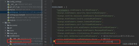 【django中间件】项目中常用中间件django 自定义日志中间件 Csdn博客