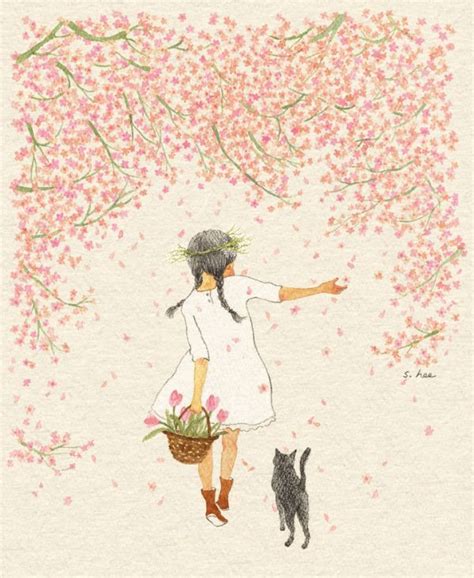 Grafolio 수채화 삽화 예술 소녀 페인트