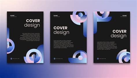 Premium Vector Vector Dark Background Geometric Gradient Cover Template