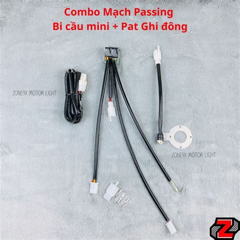 Combo Mạch Passing Bi cầu mini Zone9x Pat Ghi đông gắn cho mọi dòng