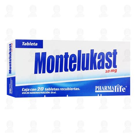 Montelukast 10 Mg 20 Tabletas Pharmalife