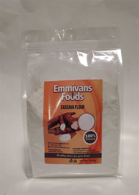 Emmivans Instant Cassava Flour For Fufu Akpu Pupuru 3 Lb
