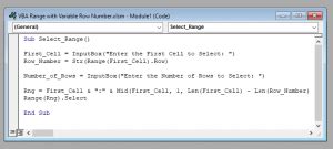 Vba Range With Variable Row Number In Excel Examples Exceldemy
