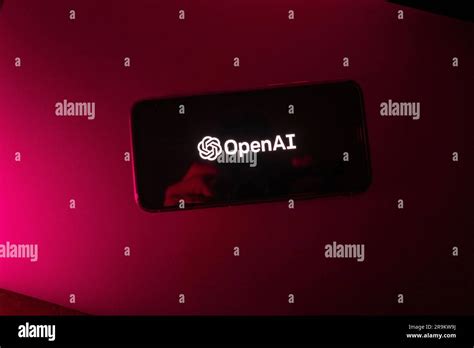 Azores Portugal 21012023 Smartphone With Openai Logo With Red
