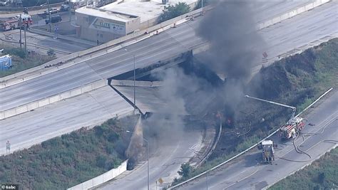 Tanker Fire Causes I 95 Overpass To Collapse In Philadelphia Daily