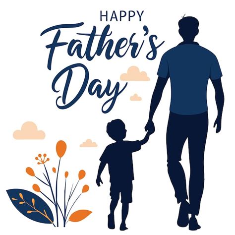 Premium Photo Father And Son Happy Fathers Day Illustration