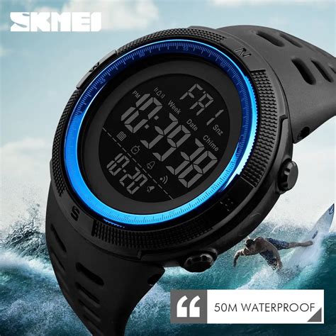SKMEI, мужские часы, водонепроницаемые, Роскошные, модные, спортивные ...