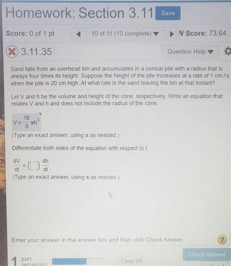 Solved Homework Section 3 11 Save Score 0 Of 1 Pt 10 Of 11