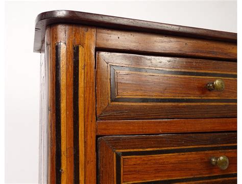 Small Masterpiece In Satin Wood Marquetry Late Eighteenth Century