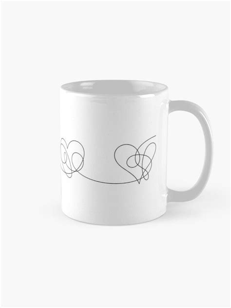 ماگ گروه Bts ماگ بی تی اس طرح Love Yourself Bts Heart Tattoo کد 203894
