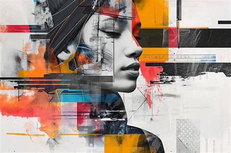 Premium Photo Art Meets Technology Traditional Canvas With Modern Ui