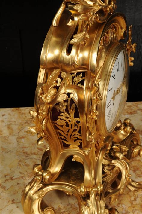 Fine And Large Ormolu Rococo Clock