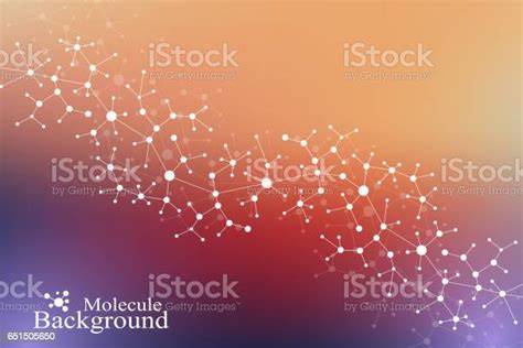 현대 구조 분자 Dna 원자 의학 과학 기술 화학에 대한 분자 및 통신 배경 의학 과학적 배경 라인 신경총 카드 표면 벡터 일러스트레이션 0명에 대한 스톡 벡터 아트 및