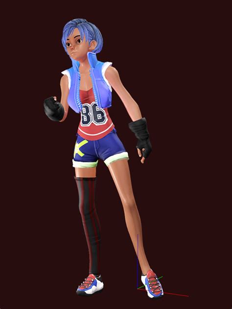 3d Model Cartoon Rigged Cute Girl Luch Character 3d Model Turbosquid