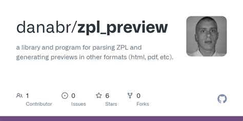 Github Danabrzplpreview A Library And Program For Parsing Zpl And Generating Previews In