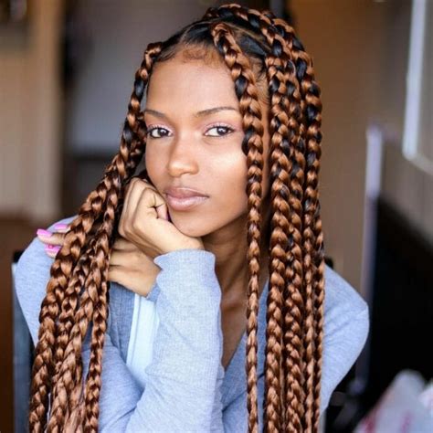21 Endearing Jumbo Box Braids To Look Amazing Hottest Haircuts