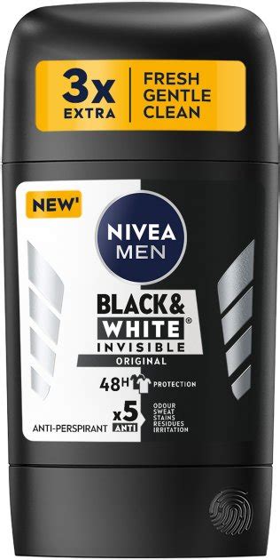 Антиперспирант NIVEA MEN Original Черное и Белое Невидимый 50 мл ...