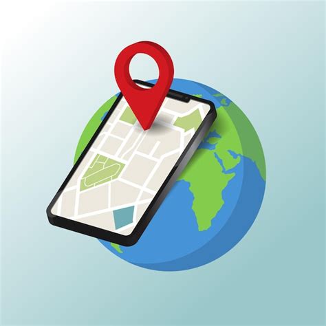 Teléfono inteligente al lado del globo con alfileres de mapa concepto