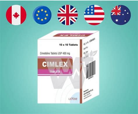 Cimlex Cimetidine Tablets 400 Mg At ₹ 4000box Cimetidine Tablets Usp