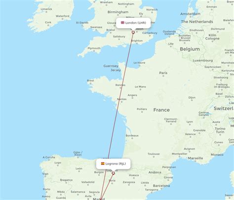 Flights From London To Logrono Lhr To Rjl Flight Routes