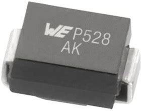 824521202, TVS-диод, WE-TVSP Series, Двунаправленный, 200 В, 324 В, DO ...