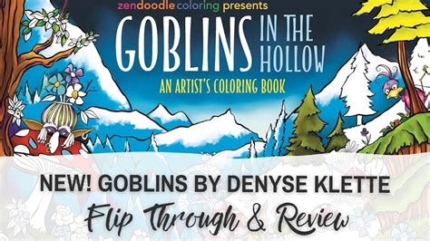 New Goblins By Denyse Klette Adult Coloring Book Review Youtube