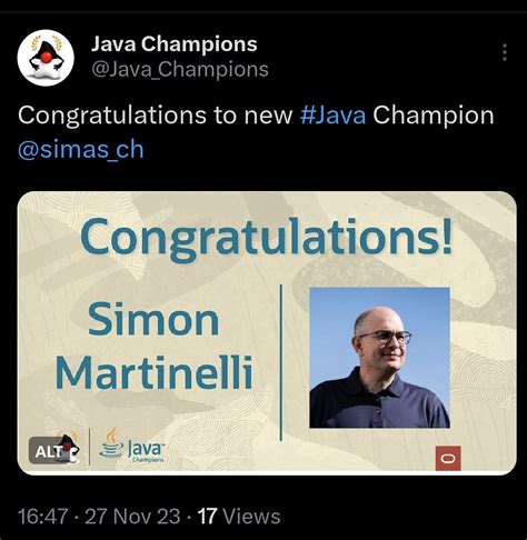 Alejandro Duarte On Linkedin If You Use Java Follow Simon Martinelli