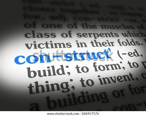 Dictionary Definition Word Construct Stock Illustration Shutterstock