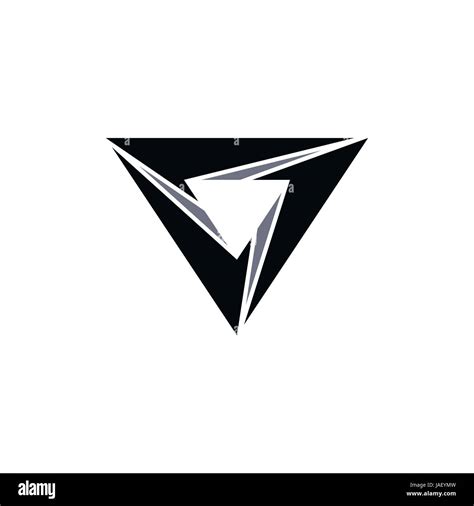 Triangle Theme Logo Logotype Art Vector Illustration Stock Vector Image