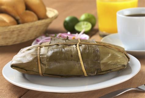 Tamales Colombiani Tamales Dish Colombian Costa Rican