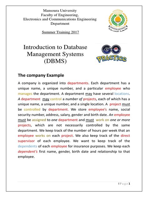 Practical Examples On Database Management Systems Pdf Data Model