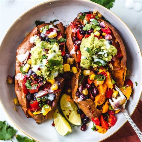 Mexican Stuffed Sweet Potatoes Best Of Vegan