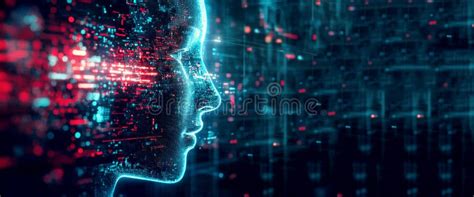 A Digital Representation Of A Woman Face Seamlessly Blending Human Features With Futuristic Ai