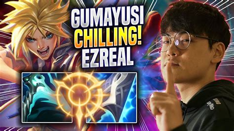 Gumayusi Chilling With Ezreal T1 Gumayusi Plays Ezreal Adc Vs Miss