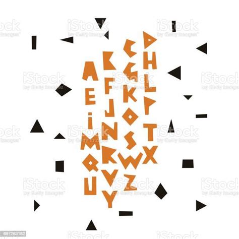 向量幾何的字母表字體和字體向量圖形及更多信 文件圖片 信 文件 字母表 幾何學 Istock