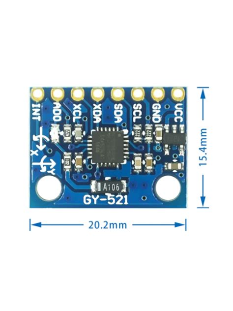 Модуль 3Х осевого гироскопа и акселерометра Gy 521 Arduino Mpu 6050