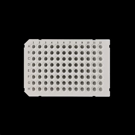 Multi Well Thin Wall Flat Reaction Loading Sensitive Half Skirted Well Opaque White PCR Plate