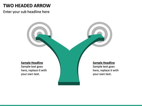 Two Headed Arrow Ppt Slide