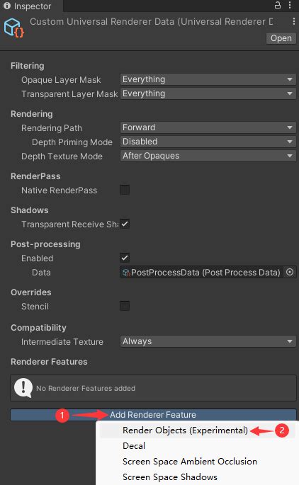 【unity3d】renderer Feature简介unity Render Feature Csdn博客