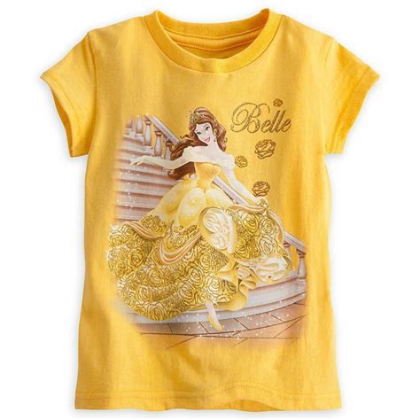 Disney Store Princess Belle Short Sleeve T Shirt Girl Size 56 Ebay