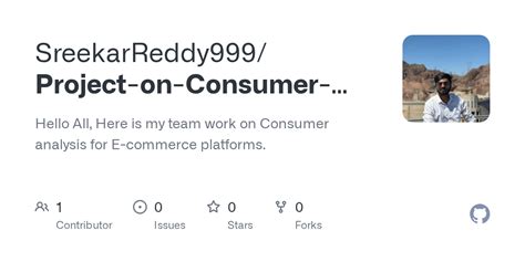Github Sreekarreddy999project On Consumer Data Analysis Hello All Here Is My Team Work On