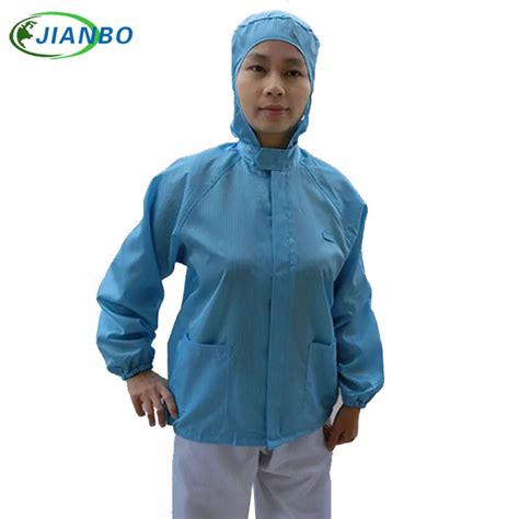 Protective Overalls Safety Clothing Anti Static Hooded Jacket Food