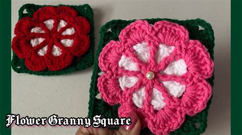Beautiful Crochet Flower Granny Square Tutorial Youtube